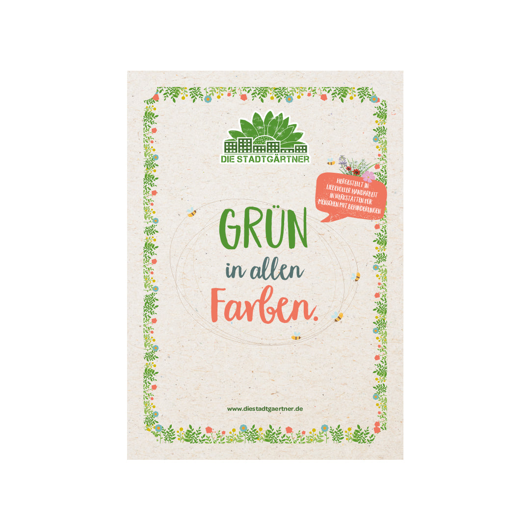 Poster - A3 - Grün in allen Farben – Die Stadtgärtner B2B